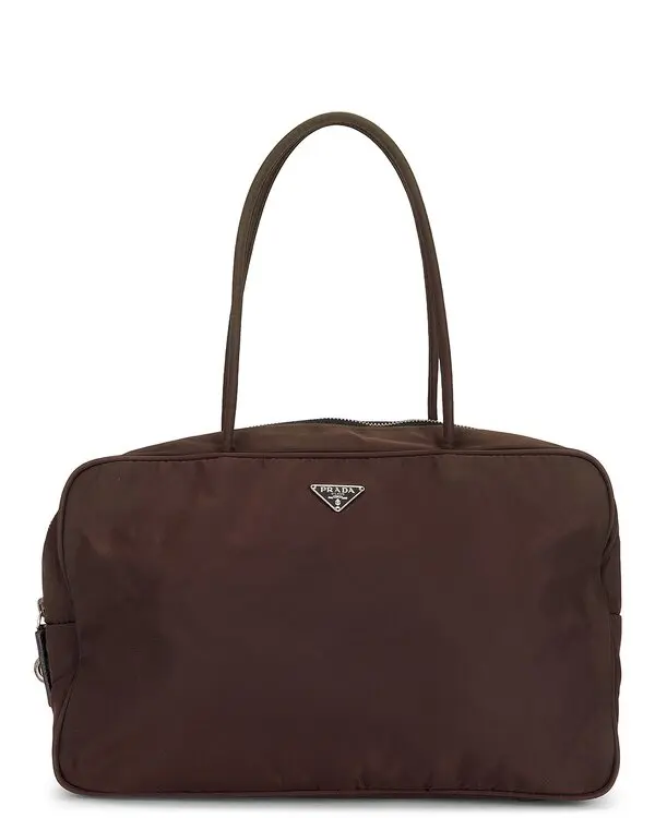 FWRD RENEW Prada Tessuto Mini Boston Bag