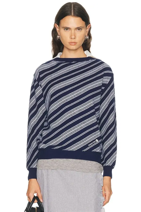 SHUSHU/TONG Twill Knit Sweater