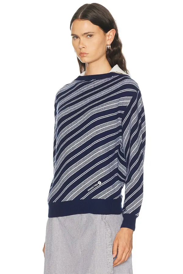 SHUSHU/TONG Twill Knit Sweater