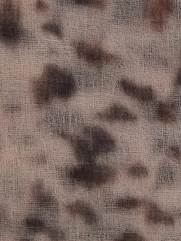 Brunello Cucinelli Rectangular Cashmere Scarf With Animalier Print