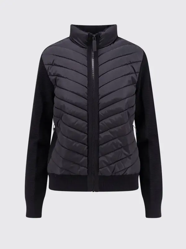 Canada Goose Short Quilted Wool Puffer Jacket With High Neck And Zip