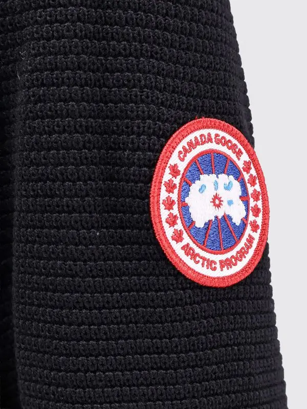 Canada Goose Short Quilted Wool Puffer Jacket With High Neck And Zip