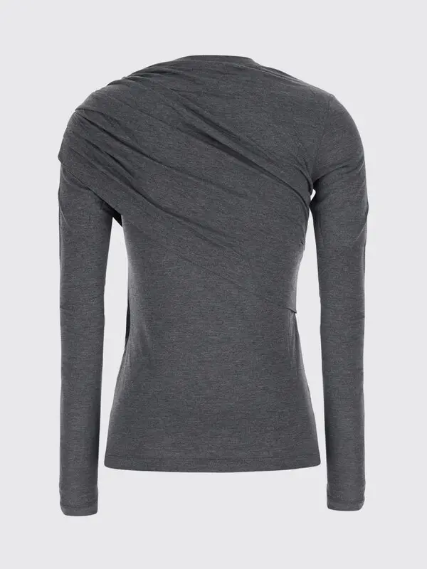 Isabel Marant Étoile Draped Long-sleeved Viscose Top - Grey