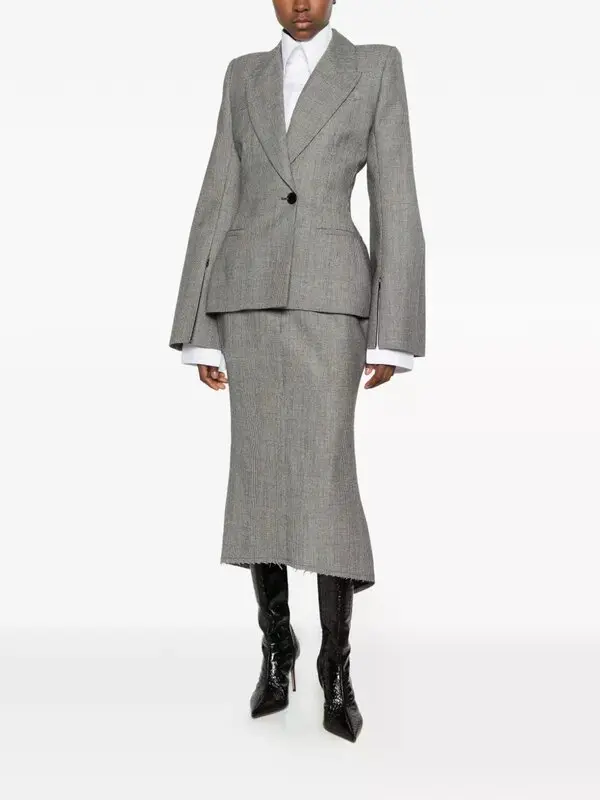 Matieres Fecales Prince Of Wales-check Wool Jacket