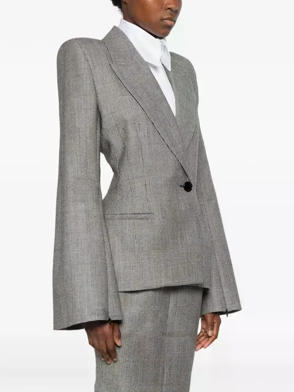 Matieres Fecales Prince Of Wales-check Wool Jacket