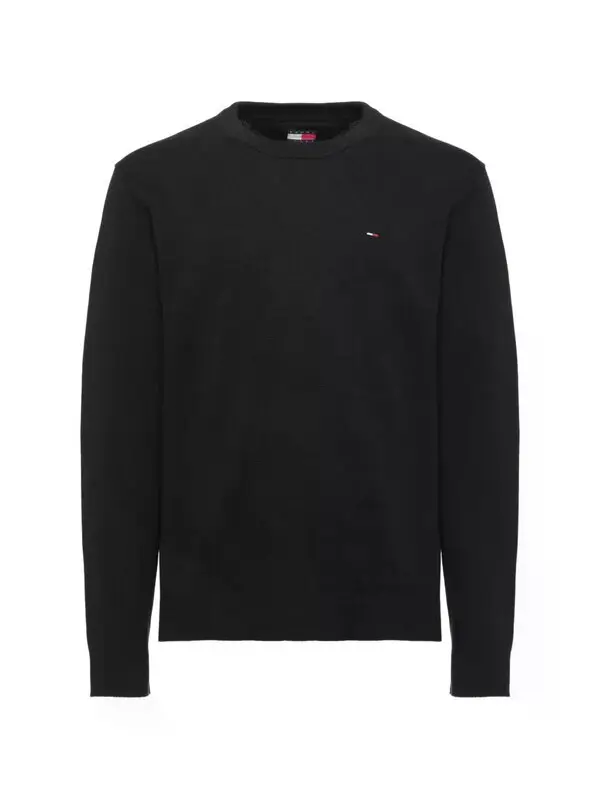 Tommy Hilfiger Logo-embroidered Sweater - Black