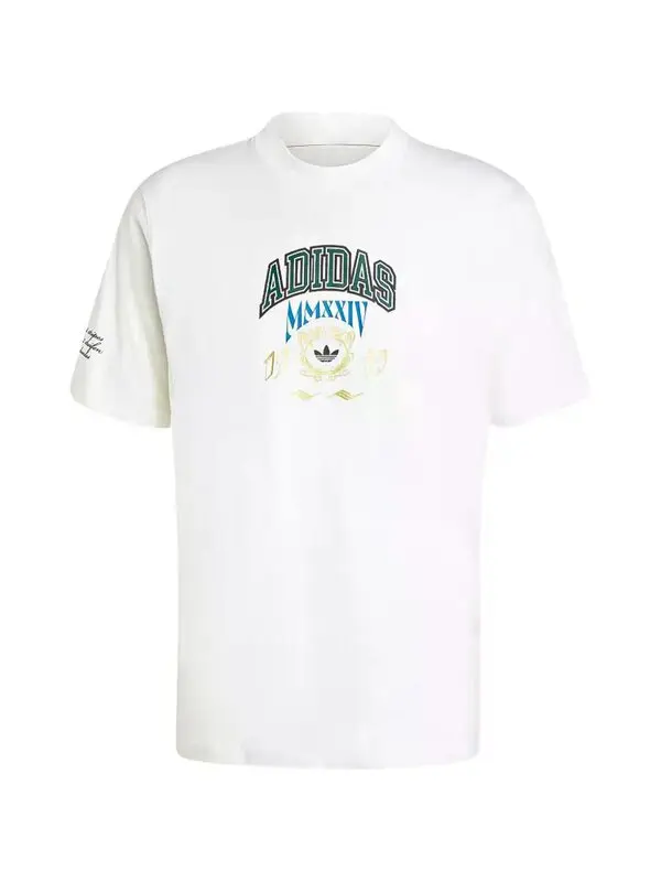 Adidas Vrct 1 Logo-print T-shirt - White