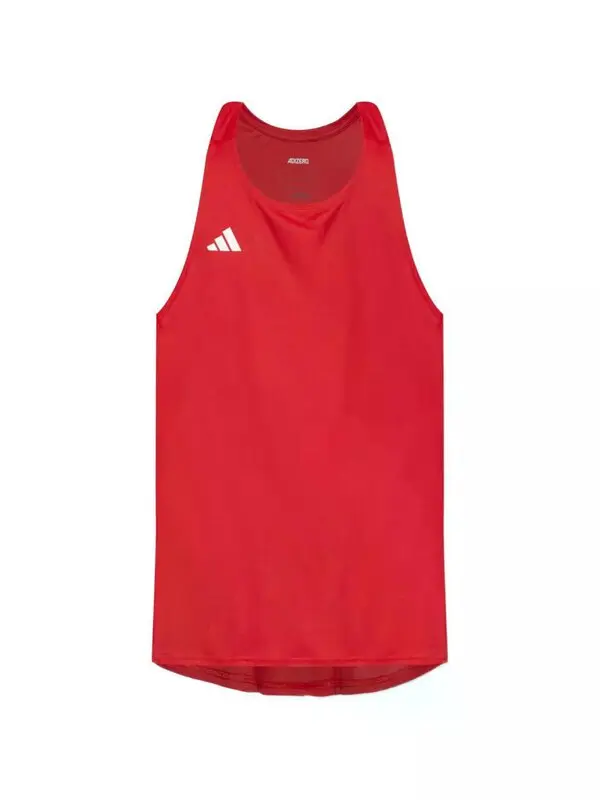 Adidas Adizero Logo-print Tank Top - Red