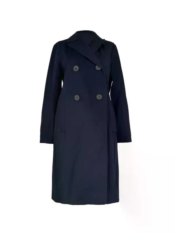 JIL SANDER Double-breasted Trench Coat - Blue