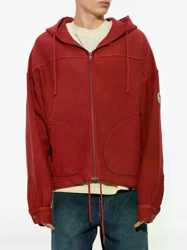 Palm Angels Palm Tree Zip Loose Hoodie