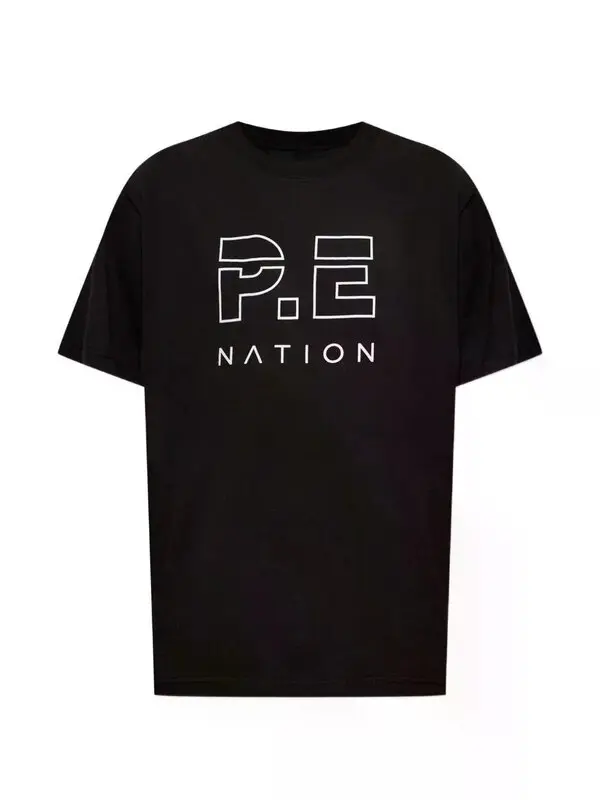 P.E Nation Heads Up Logo-print T-shirt