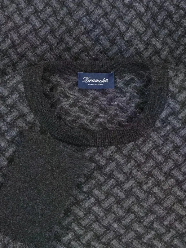 DRUMOHR Geometric-pattern Cashmere Sweater