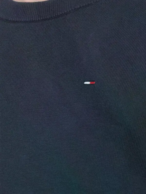 Tommy Hilfiger Logo-embroidered Crew-neck Sweater