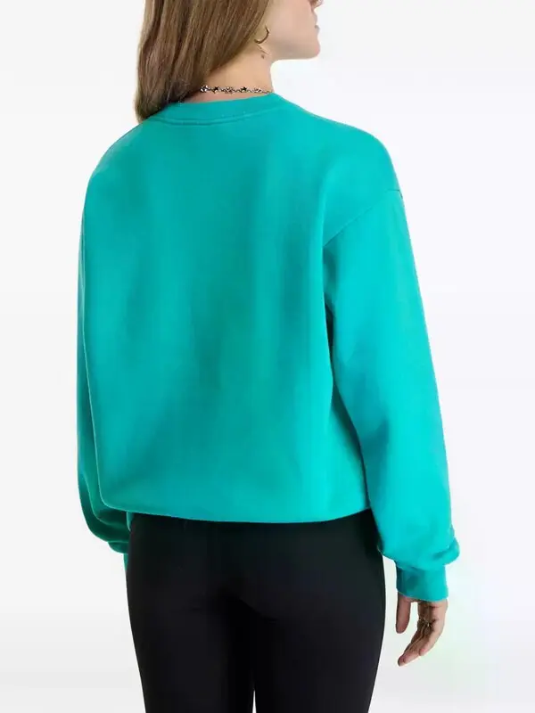 Sporty & Rich Embroidered Crew-neck Sweater