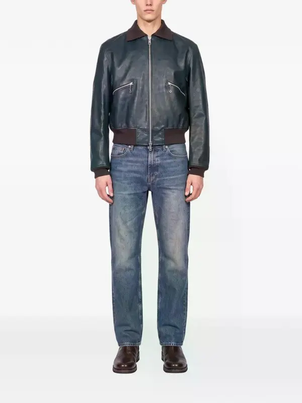 Our Legacy Zip-up Leather Jacket