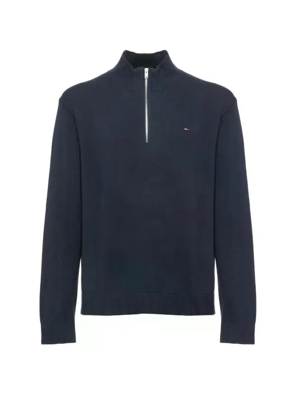 Tommy Hilfiger Quarter-zip Knitted Sweater - Blue