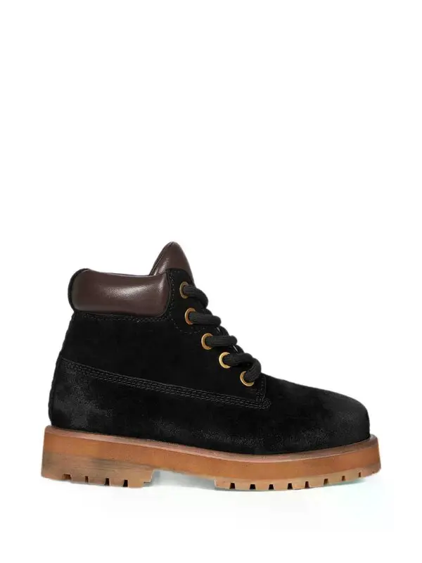 PDF Strada Low Suede Panelled Ankle Boots