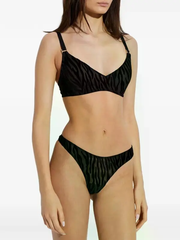 HEIST Nieve Flocked Mesh Thong