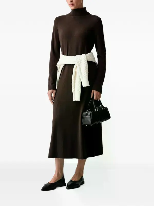 Marc O'polo Roll-neck Knitted Maxi Dress