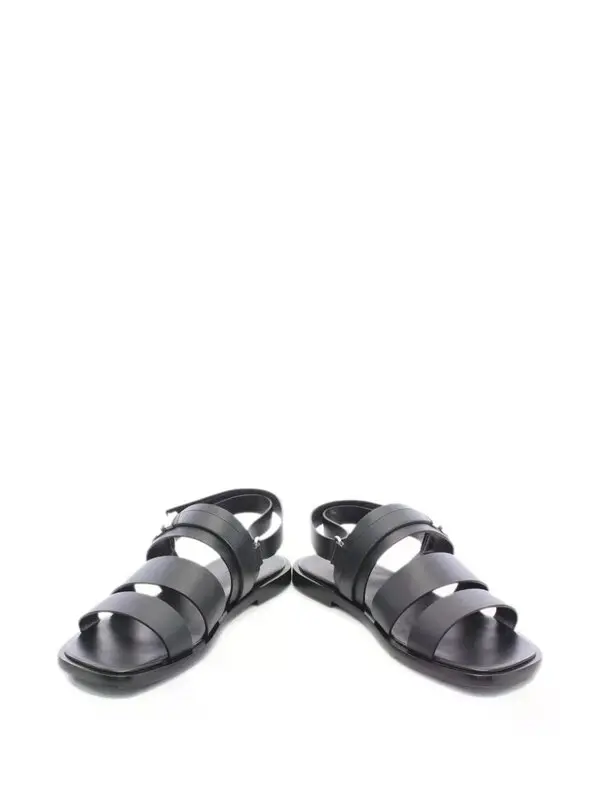 Hermès 2010s Mikey Leather Sandals - Black