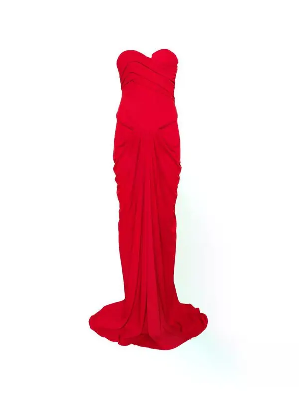 THE NEW ARRIVALS ILKYAZ OZEL Untitled Maxi Dress - Red