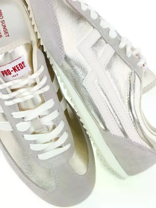 PRO-KEDS 1949 Racer 77 Metallic-leather Sneakers