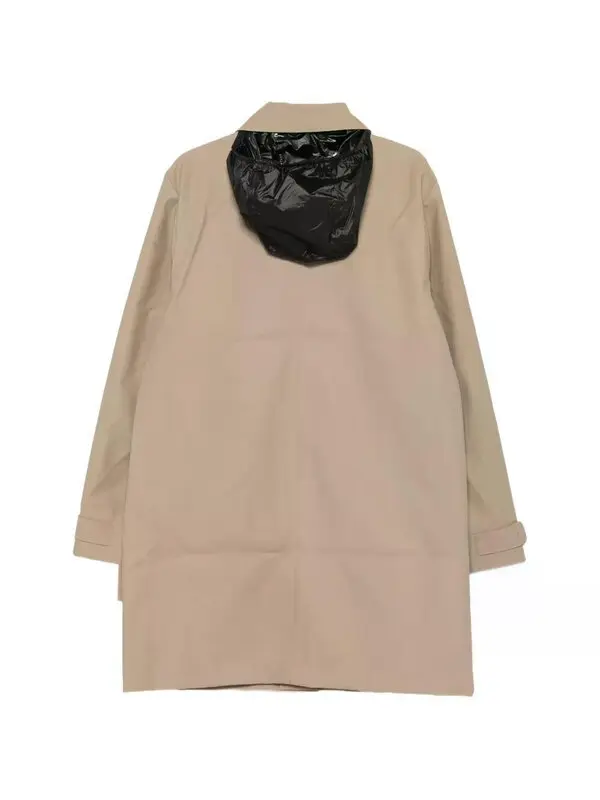 Rains Nara Press-stud-fastening Hooded Raincoat