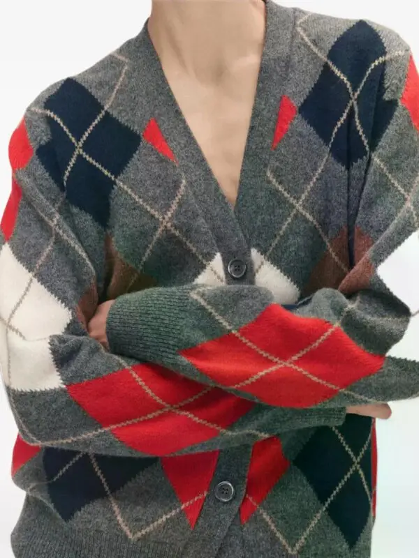 &daughter Ava Argyle-pattern Cardigan