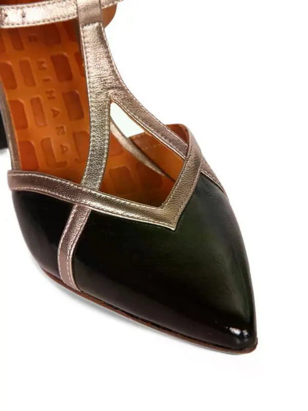 Chie Mihara Awear T-bar Pointed-toe Pumps