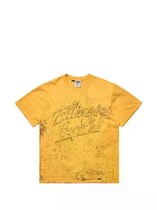 BILLIONAIRE BOYS CLUB Sketch T-shirt - Yellow