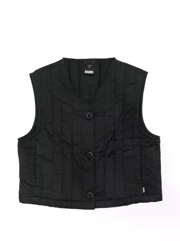 Rains Quilted Gilet - Black