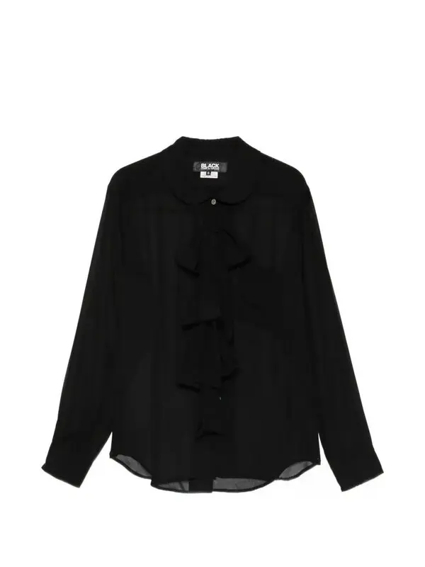 Comme Des Garçons Bow-detail Shirt - Black