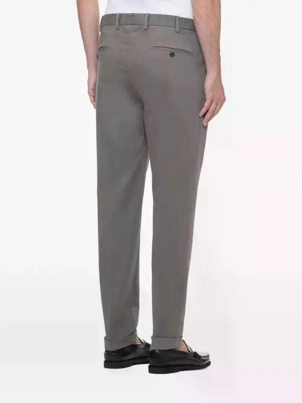 DEVORE INCIPIT Pleated Turn-up Trousers - Grey