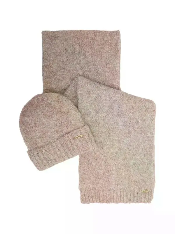 Barbour Emmie Beanie And Scarf Set - Neutrals