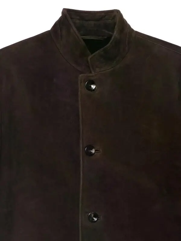 Agnona Suede Button-up Jacket