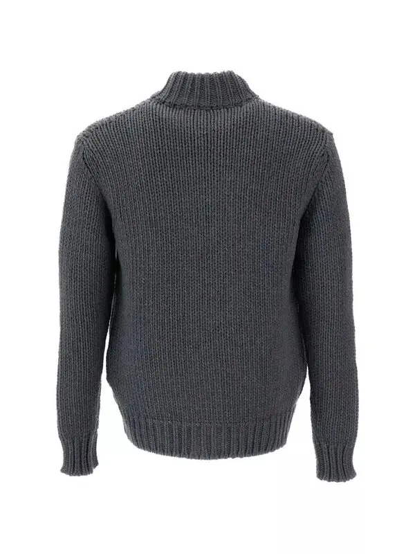 CUSTOMER LOVERS Zip-up Chunky-knit Cardigan