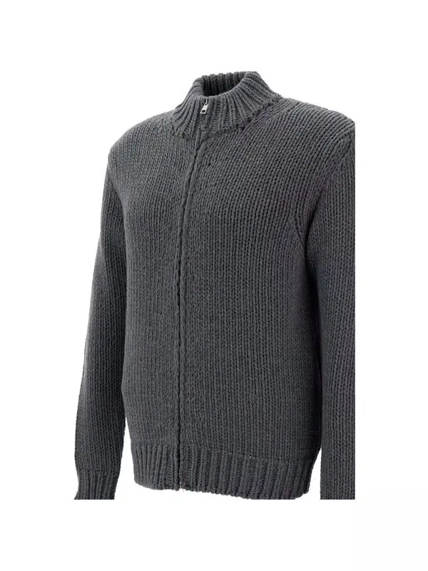 CUSTOMER LOVERS Zip-up Chunky-knit Cardigan