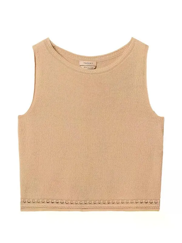 TWINSET Knit Top With Fringes