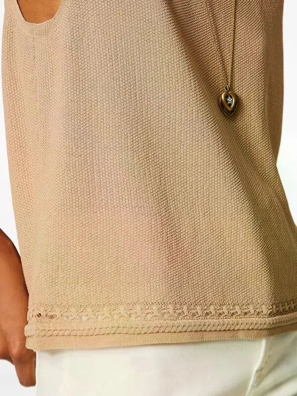 TWINSET Knit Top With Fringes