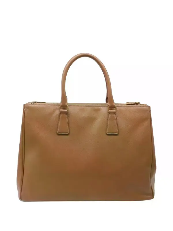 Prada Galleria Double-zip Tote Bag - Brown