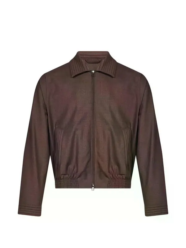 _J.L - A.L_ Nave Zip-up Bomber Jacket - Brown