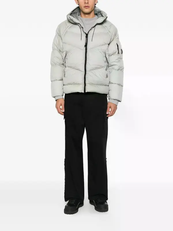 C.P. COMPANY Lens-detail Hooded Puffer Jacket