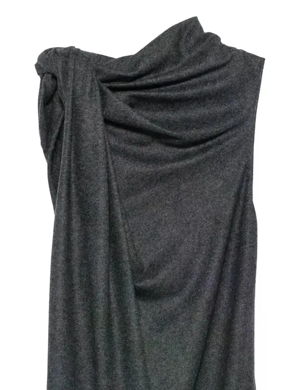PETAR PETROV Draped Sleeveless Maxi Dress