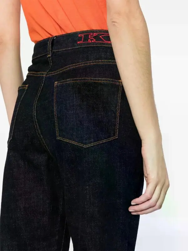 Kiton High-rise Cotton Jeans