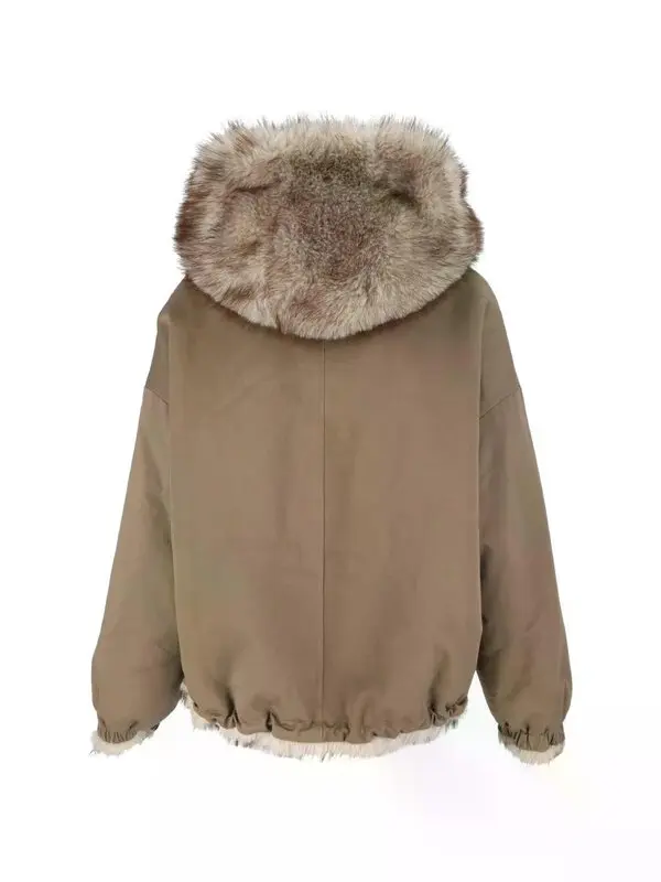 DROWS Faux-fur Trim Hooded Jacket