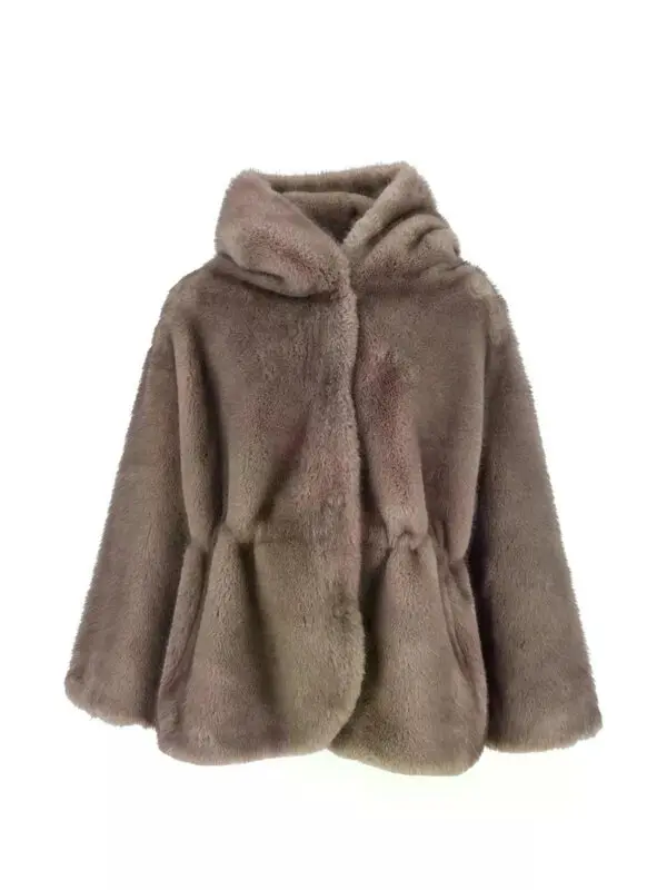 DROWS Hooded Faux-fur Jacket - Neutrals