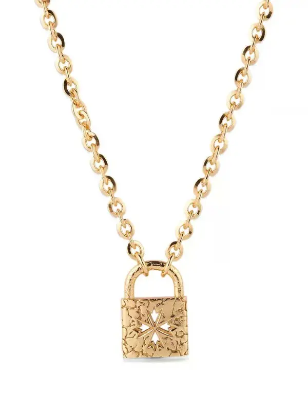 Emanuele Bicocchi Large Logo Lock Necklace