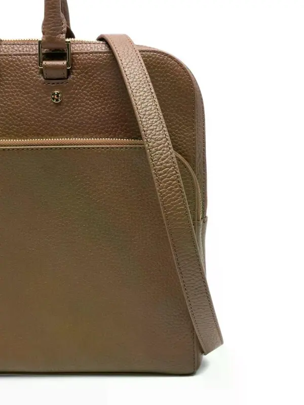 AIGNER Ivy Grained-leather Laptop Bag