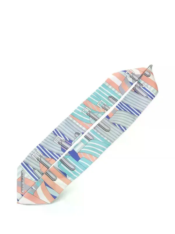 Hermès 2000s Les Sangles Twilly Scarf