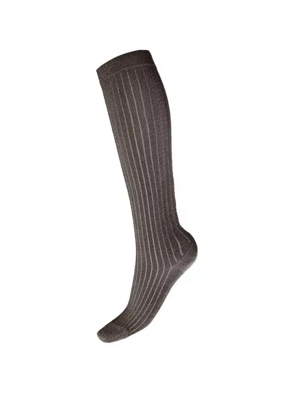 Wolford Shimmer Ribbed Knee-high Socks